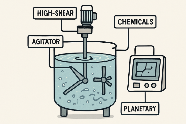 Industrial mixers for chemicals